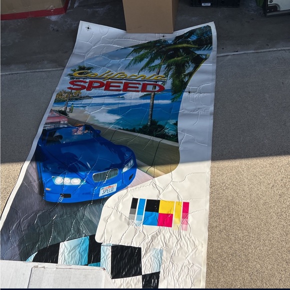 Other | California Speed Arcade Side Art Cabinet Sticker | Poshmark